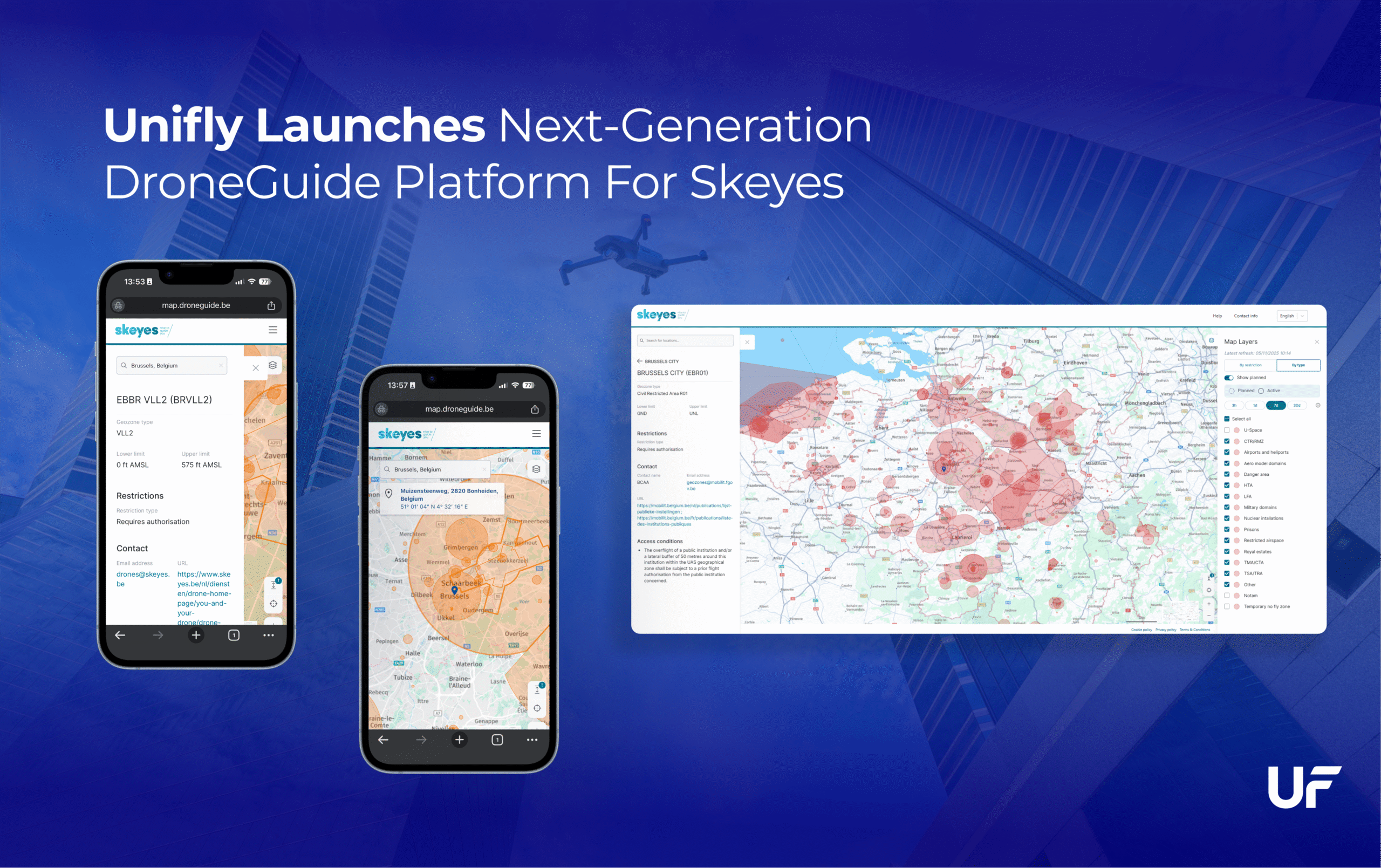 Unifly Launches Next-Generation DroneGuide Platform for skeyes - Unifly